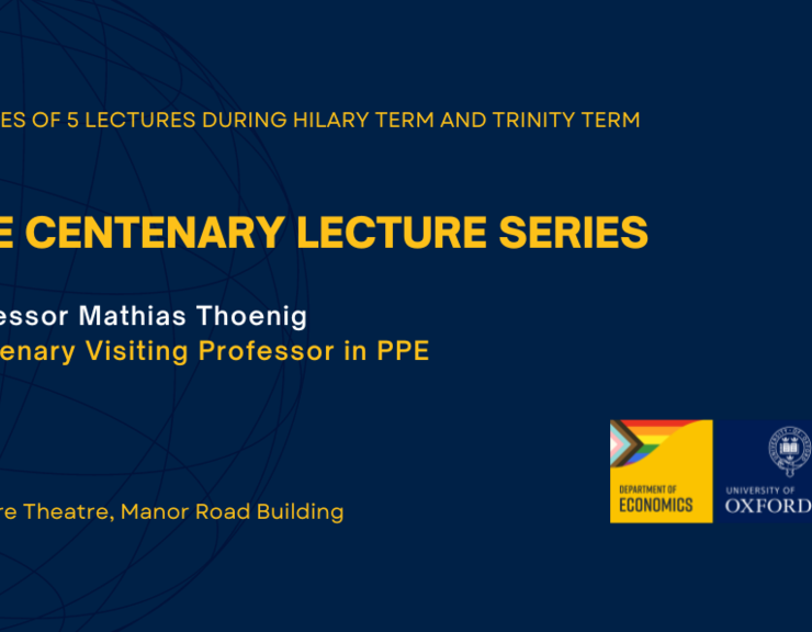 PPE Centenary Lecture Series | Department of Economics